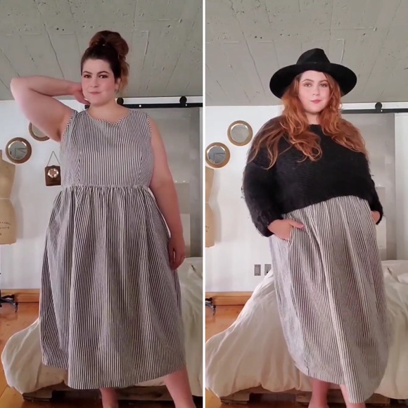 nettle’s tale | Dresses | Nettles Tale Sonora Railroad Stripe Dress ...